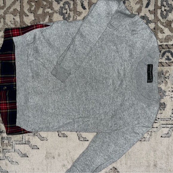 Goodnight Macaroon | Sweaters | Layered Plaid Sweater | Poshmark